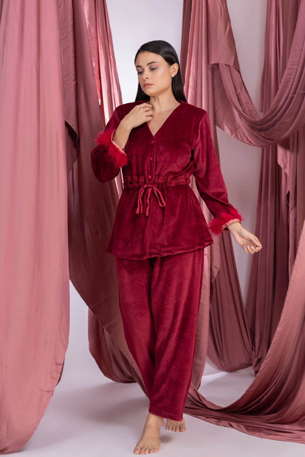 Buy Woolen Night Suit | Winter Nighty for Women - Private Lives